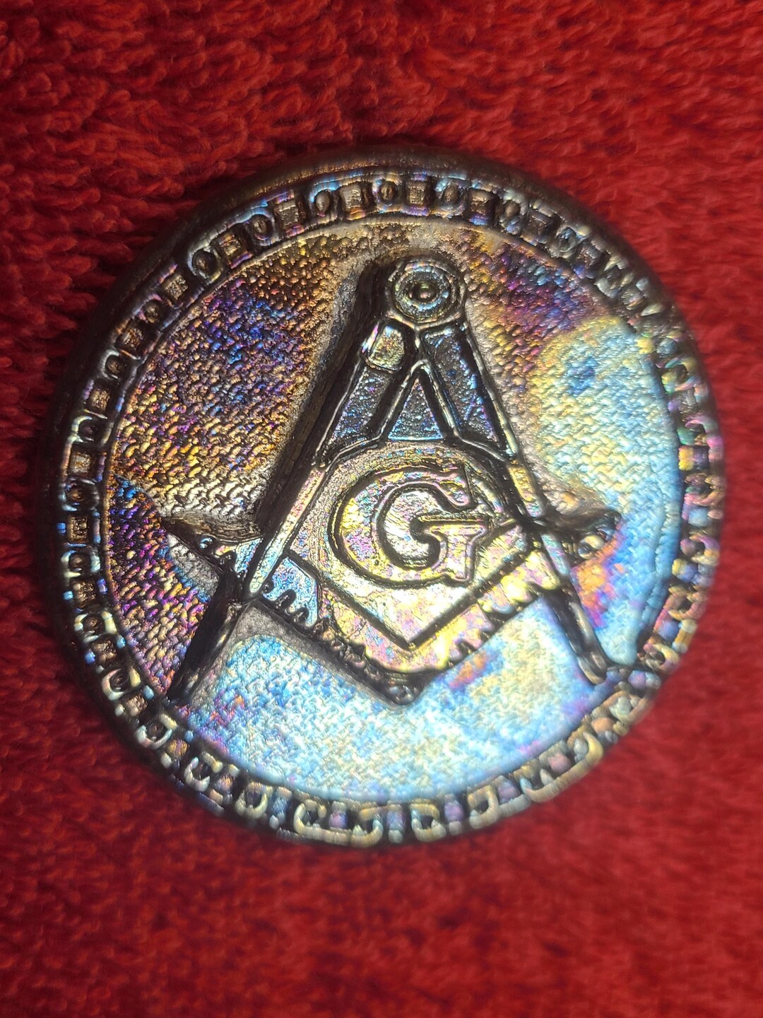 Bismuth Freemason Coin - Etsy