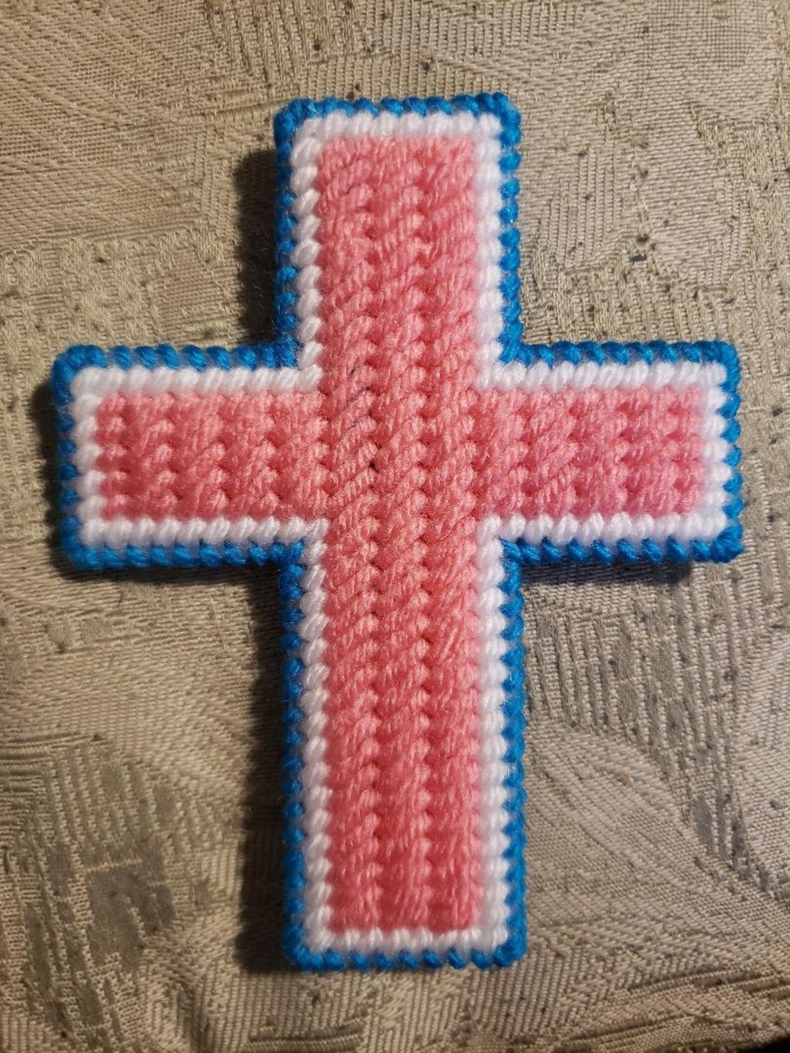 Plastic Canvas Cross Double Sided. Can Make a Variation of Color ...