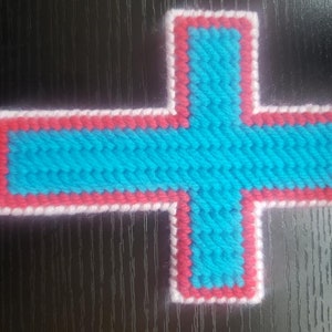 Plastic Canvas Cross Double Sided. Can Make a Variation of Color ...