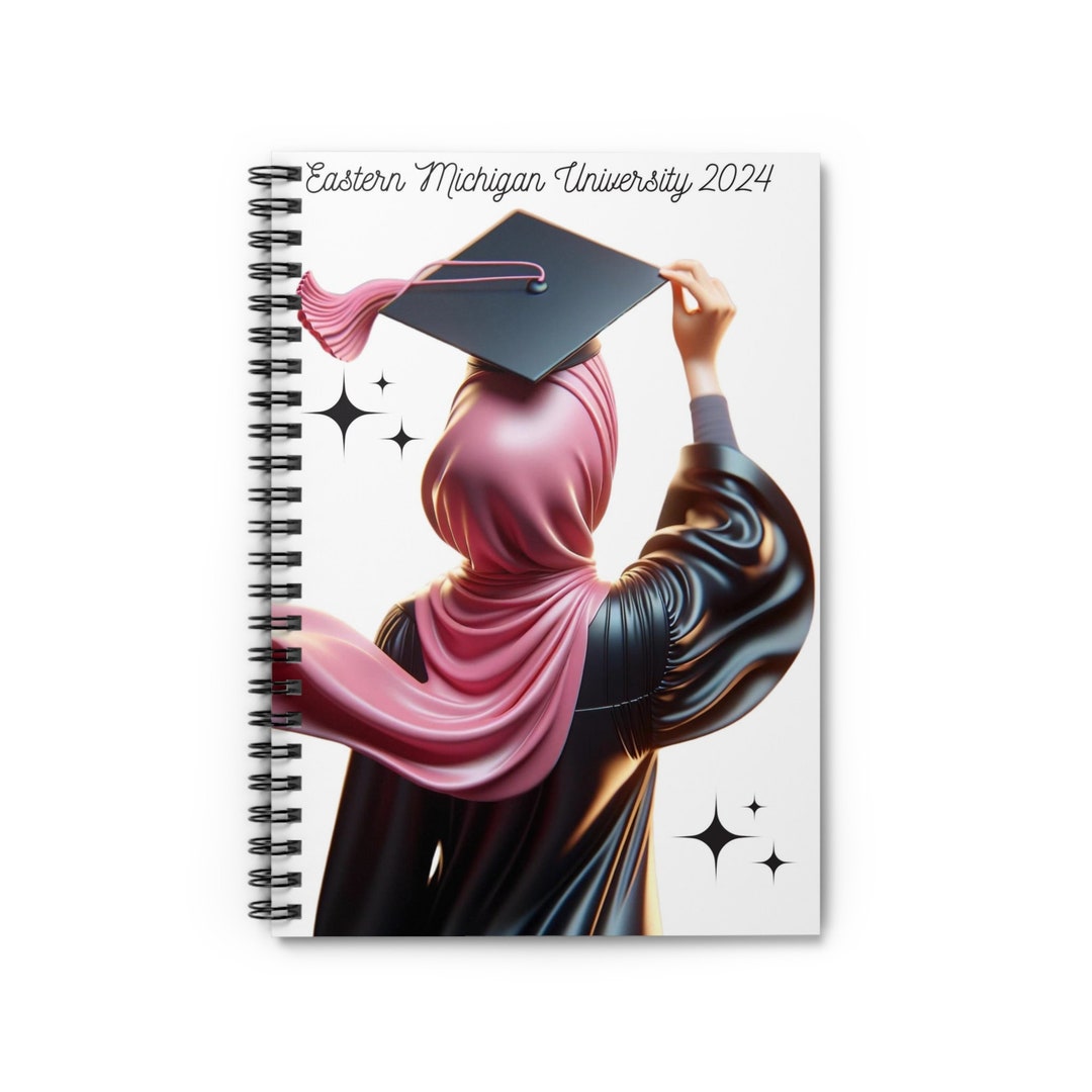 Muslim Hijabi Graduation Spiral Notebook Ruled Line - Etsy