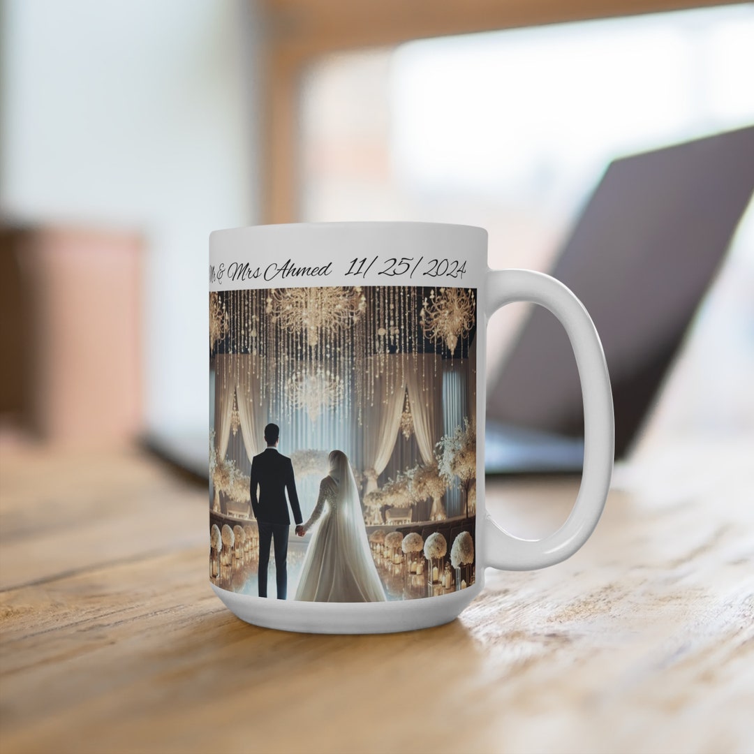 Personalized Muslim Wedding Mug 15oz - Etsy