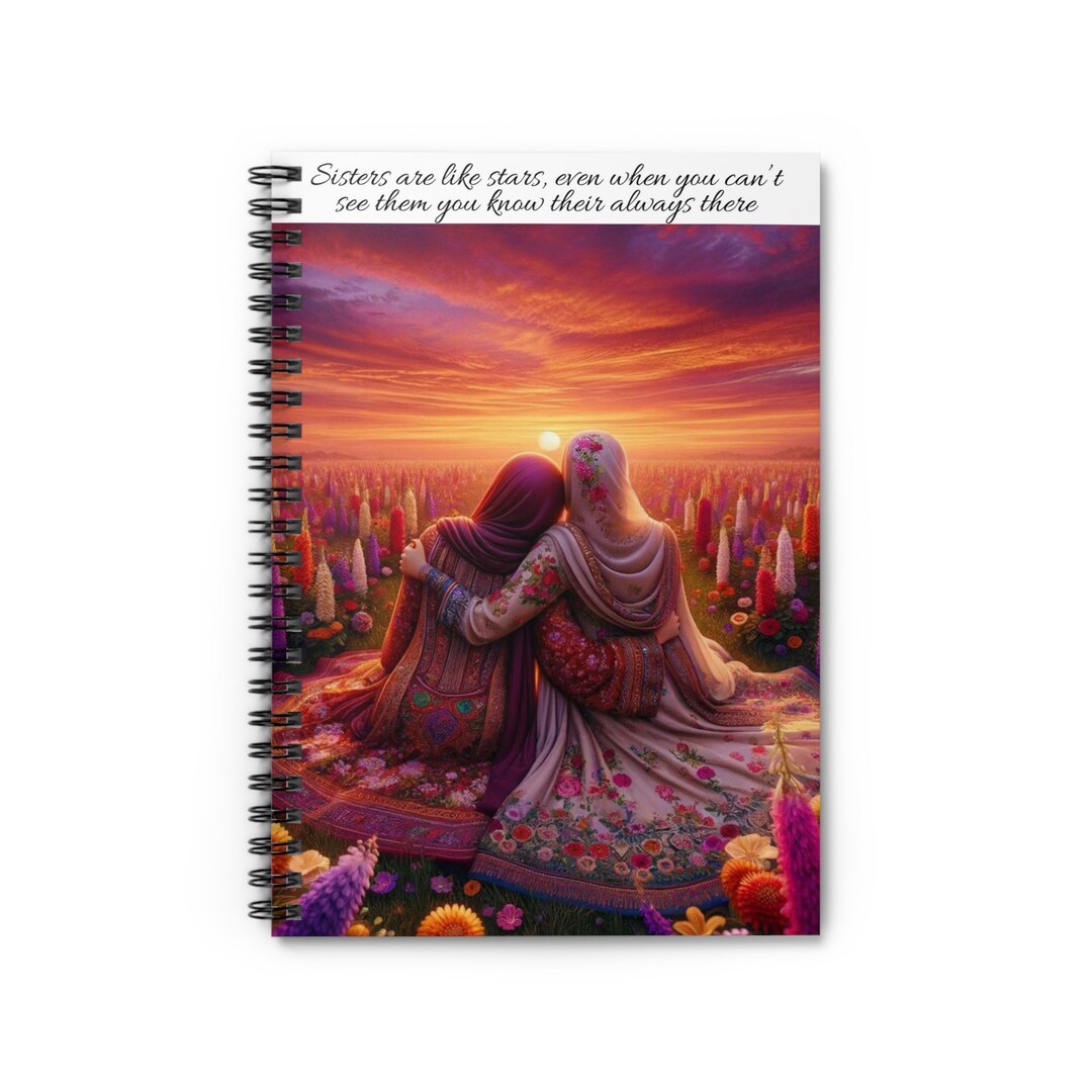 Desi Sisters Notebook South Asian Muslim Hijabi Notebook Gift for ...