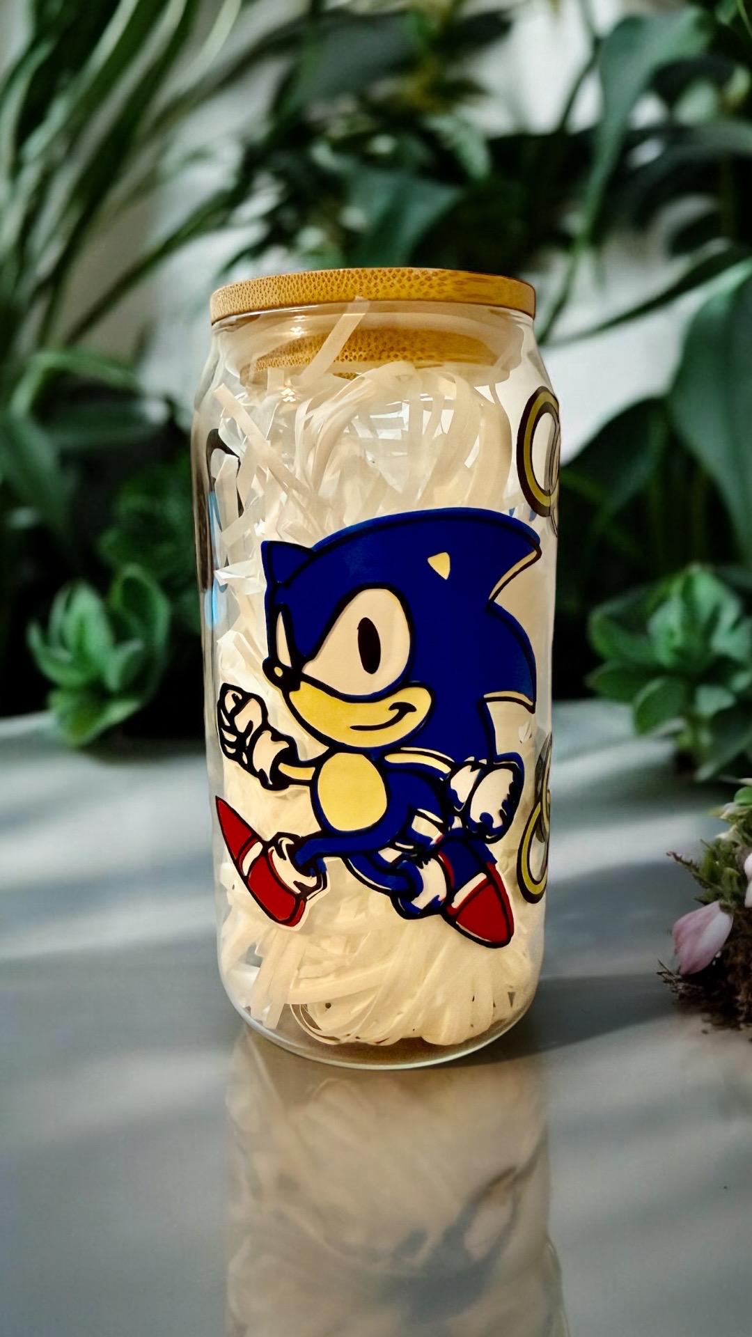Sonic the Hedgehog Cup: 20oz Kids Glass Tumbler - Etsy