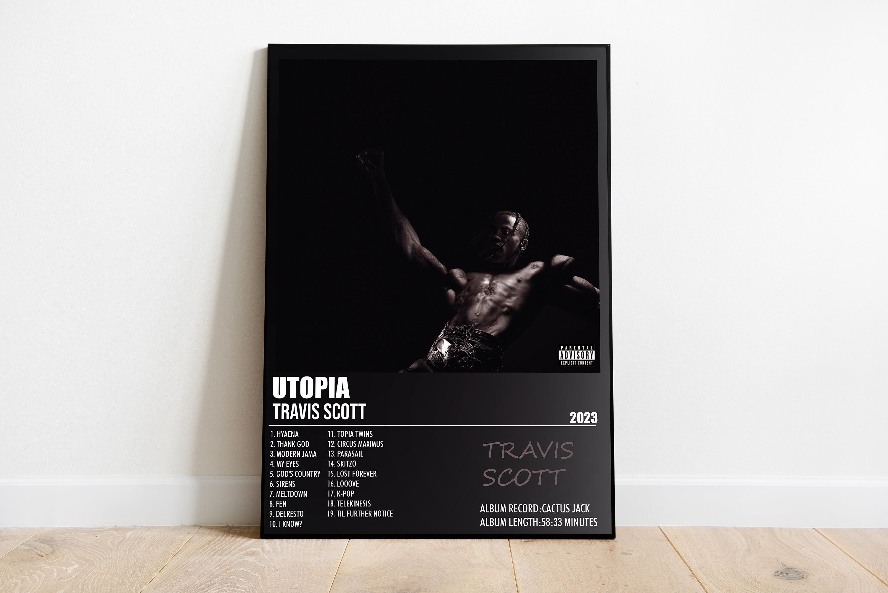 Travis Scott Cover Poster, Utopia Print, Classics Rap Poster, Hip Hop ...
