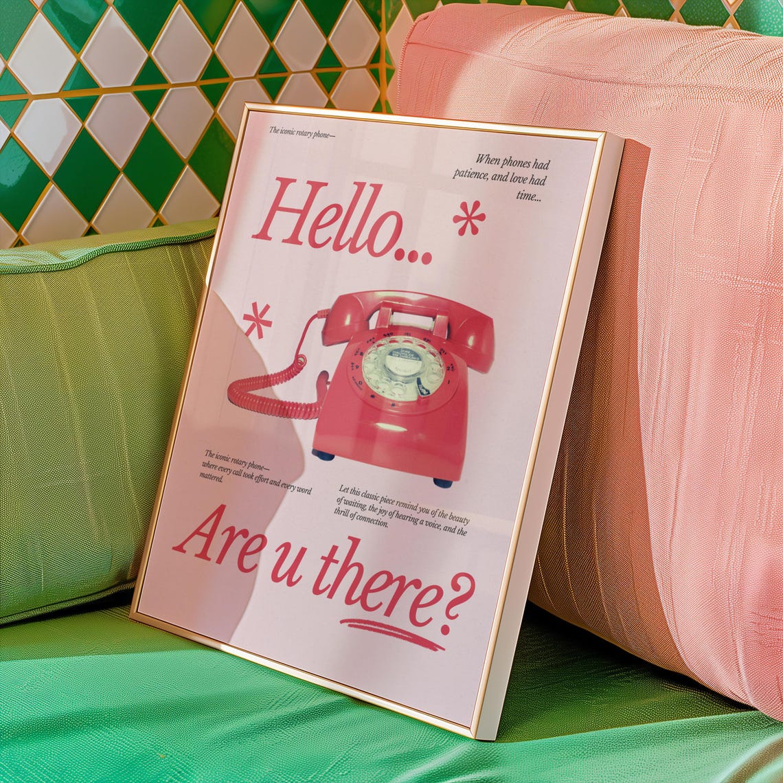 Retro Telephone Prints, Old Rotary Phone, Pink Telephone, Photography ...