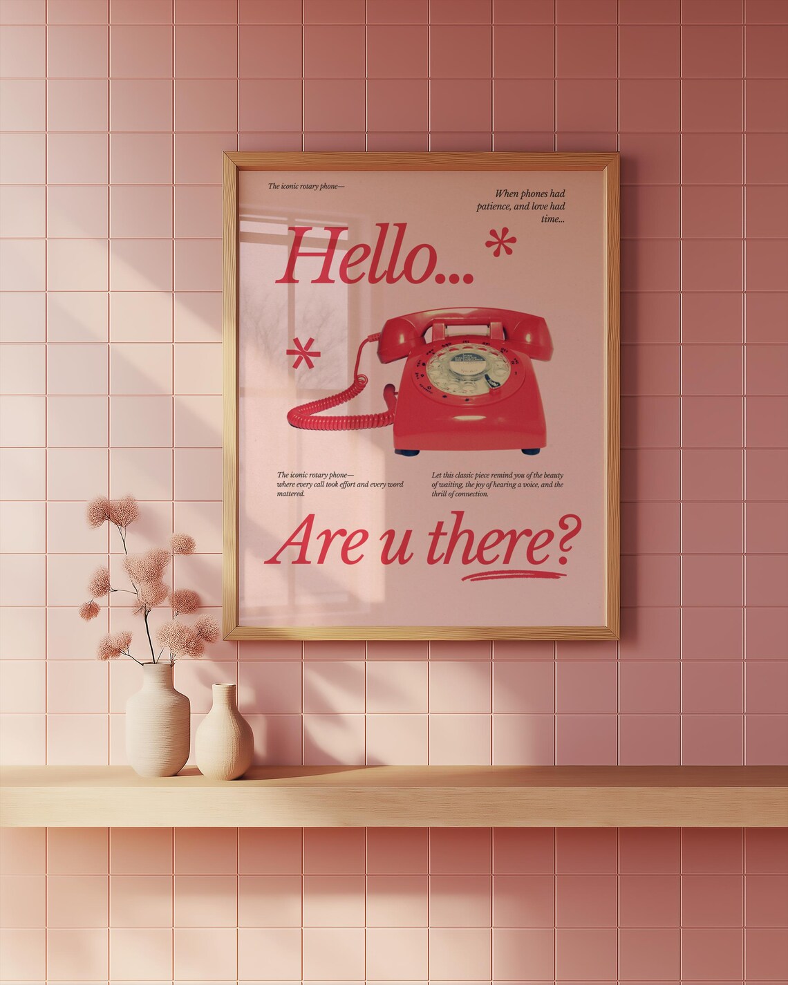 Retro Telephone Prints, Old Rotary Phone, Pink Telephone, Photography ...