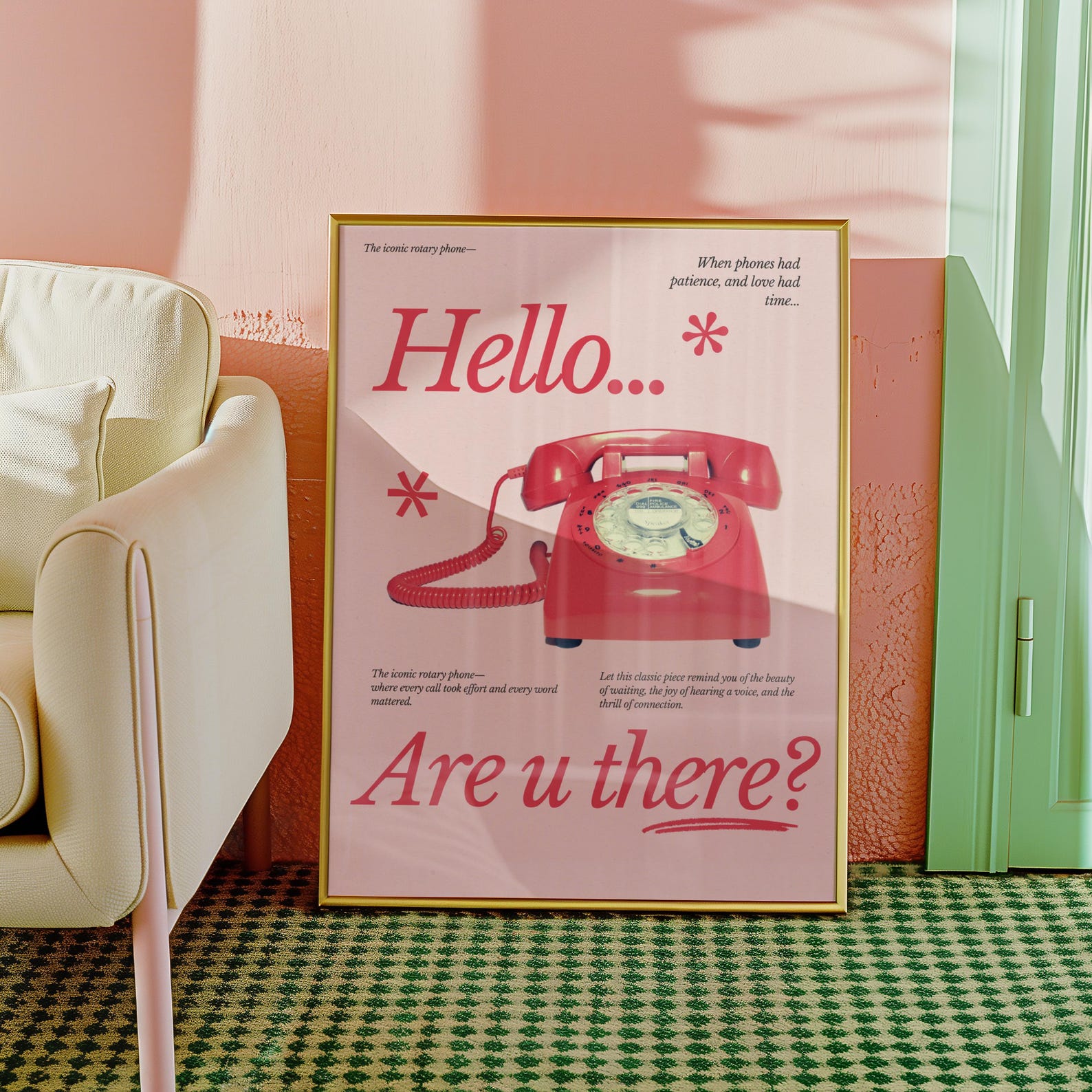 Retro Telephone Prints, Old Rotary Phone, Pink Telephone, Photography ...