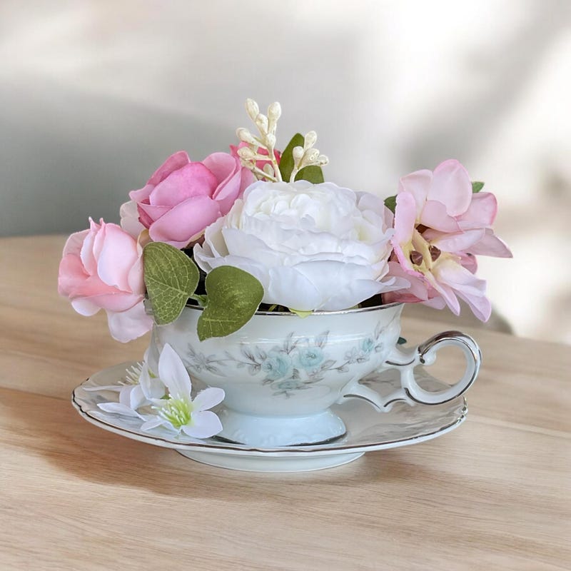 Teacup Centerpiece - Etsy