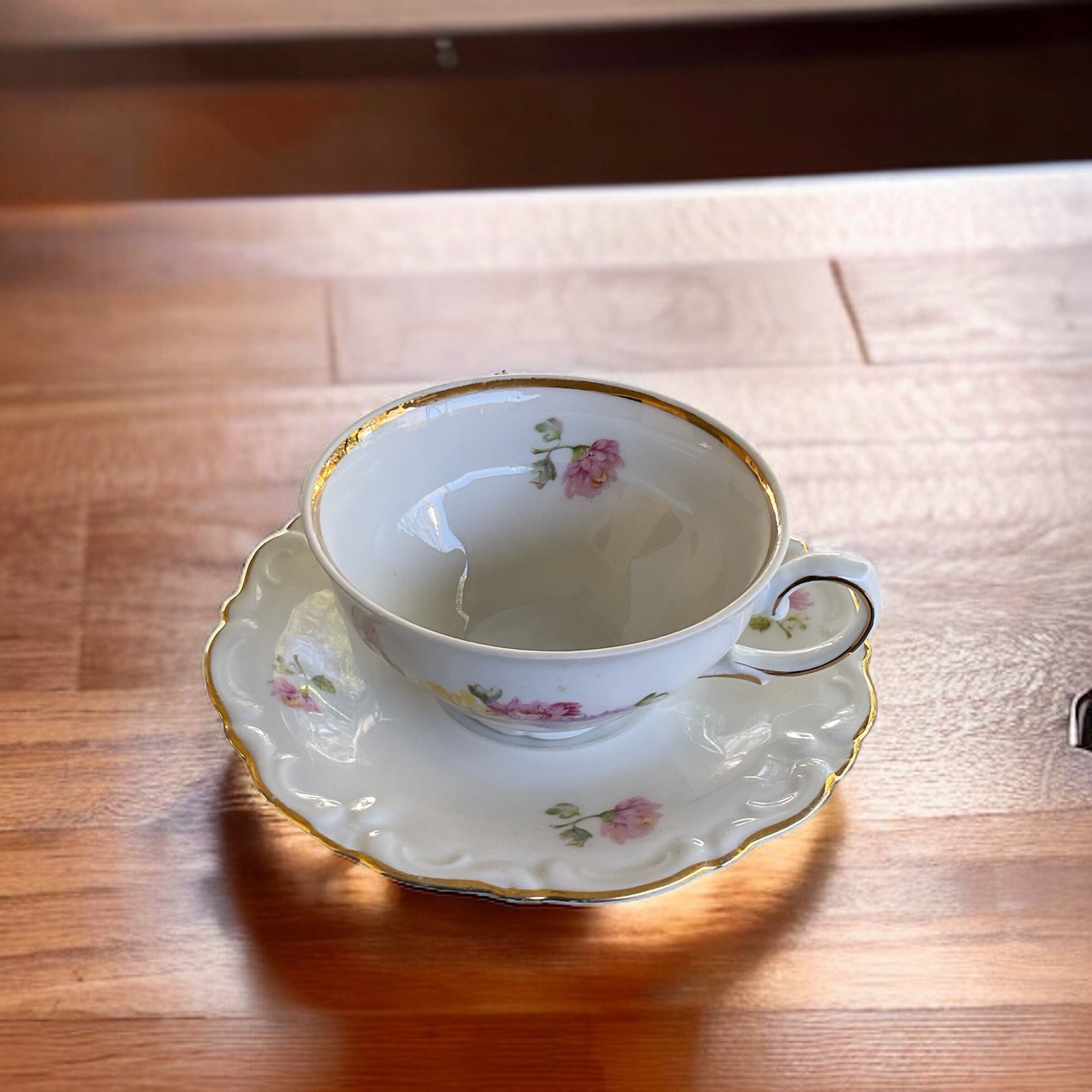 Winterling Vintage Porcelain Teacup and Saucer Bavarian Germany Floral ...