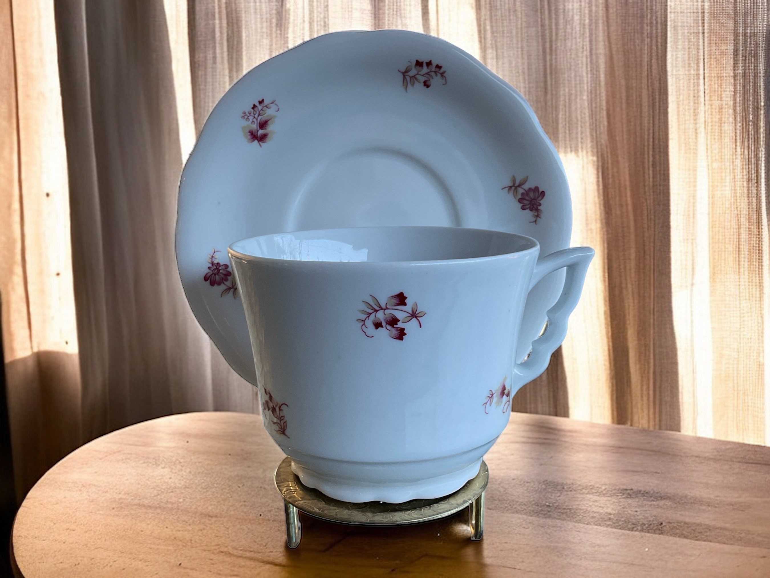 Rare Vintage Zsolnay Porcelain Cup and Saucer Hungary 1970s-1980s - Etsy