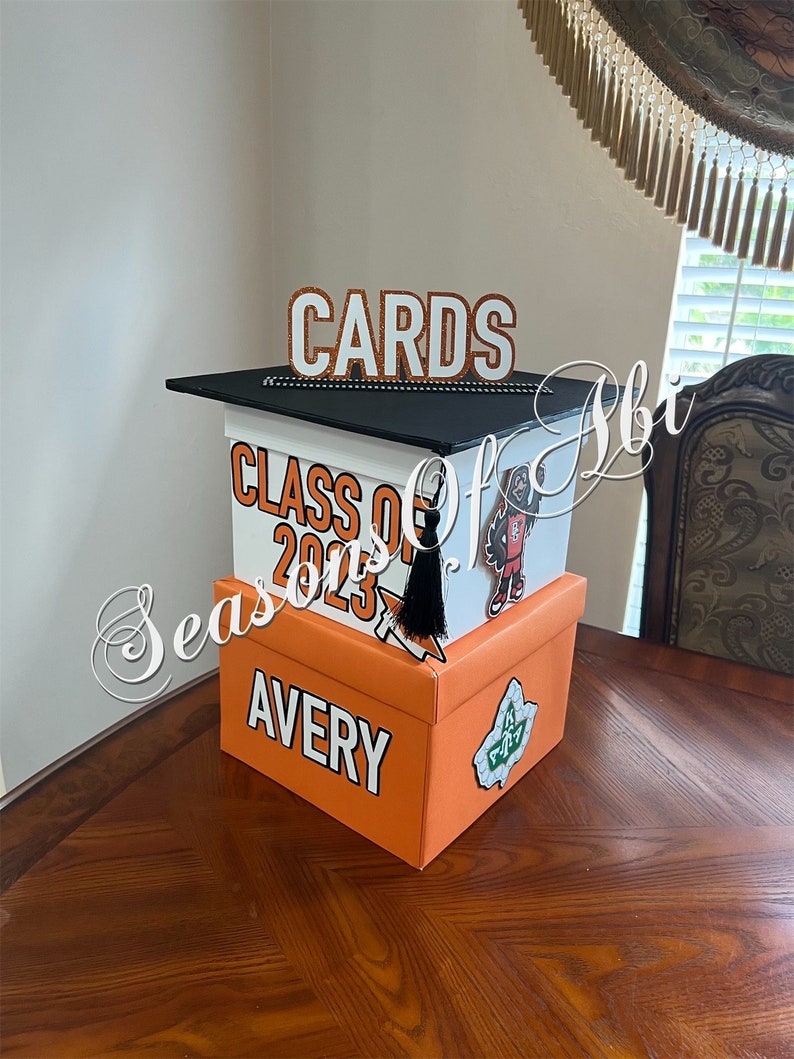 Two Tier Card Box/ Graduation Card Box/ Large Graduation Party - Etsy