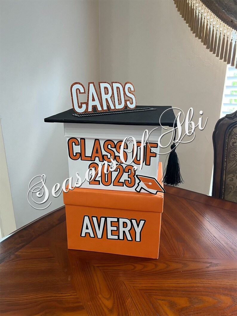 Two Tier Card Box/ Graduation Card Box/ Large Graduation Party - Etsy
