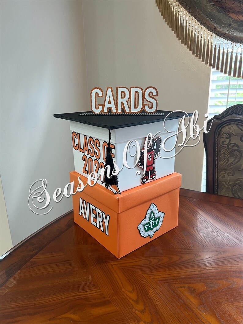 Two Tier Card Box/ Graduation Card Box/ Large Graduation Party - Etsy