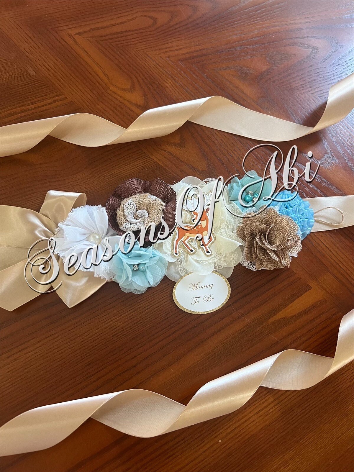 Mommy to Be Belly Sash/ Cute Woodland Themed Mommy to Be Sash and Daddy ...