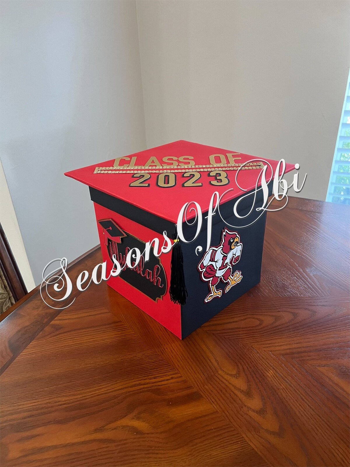 Graduation Card Box/ Large Graduation Party Card Box/ Personalized Card ...