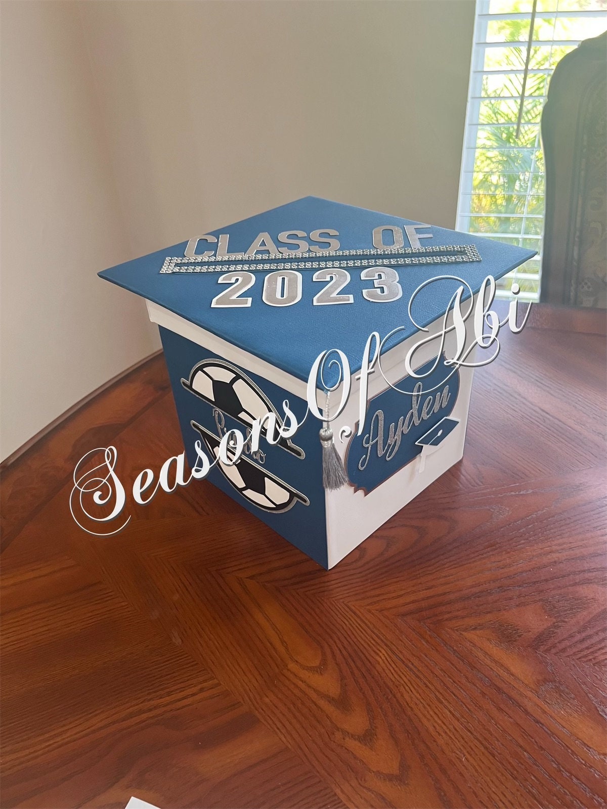 Graduation Card Box/ Large Graduation Party Card Box/ Personalized Card ...
