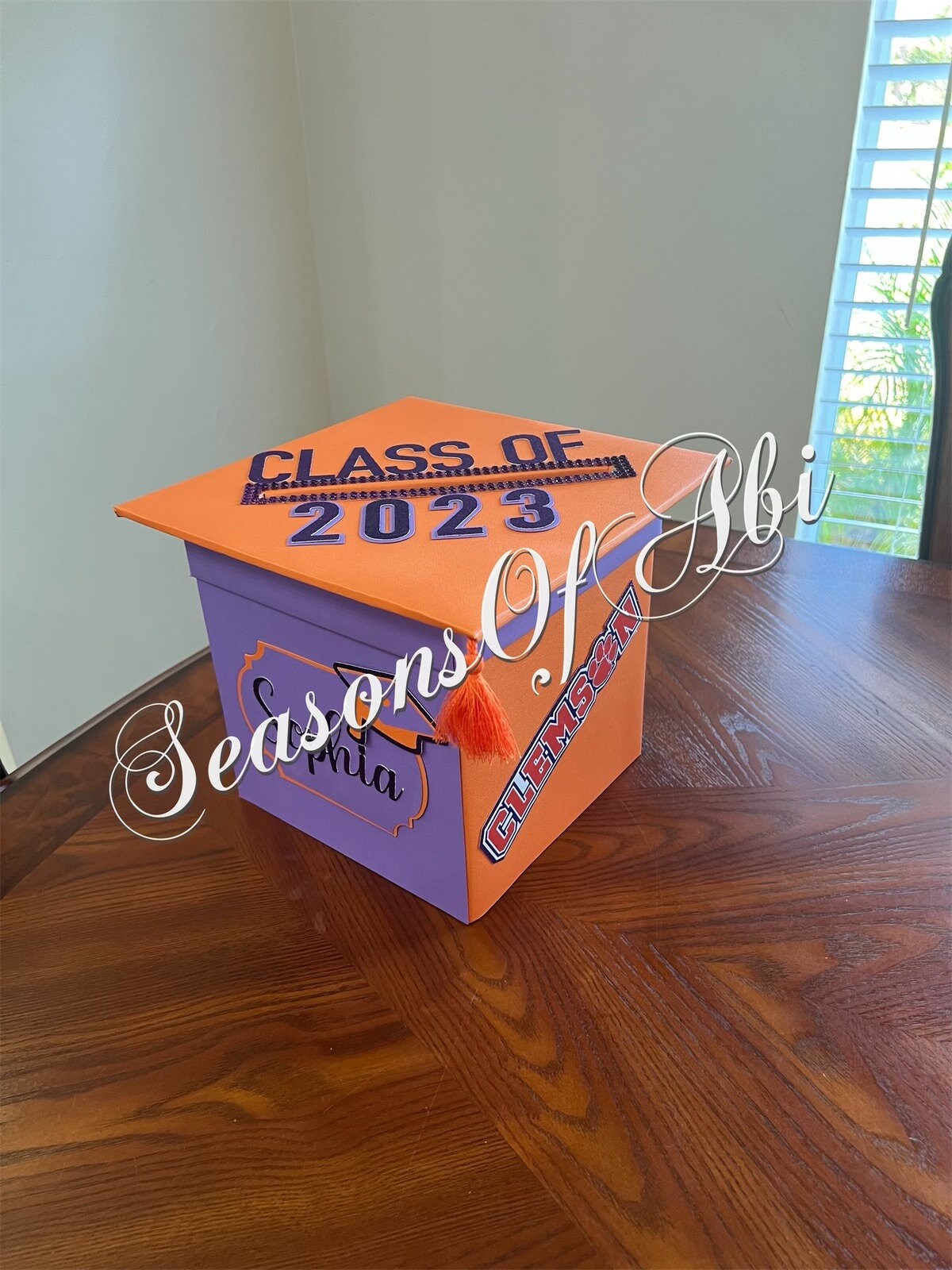 Graduation Card Box/ Large Graduation Party Card Box/ Personalized Card ...