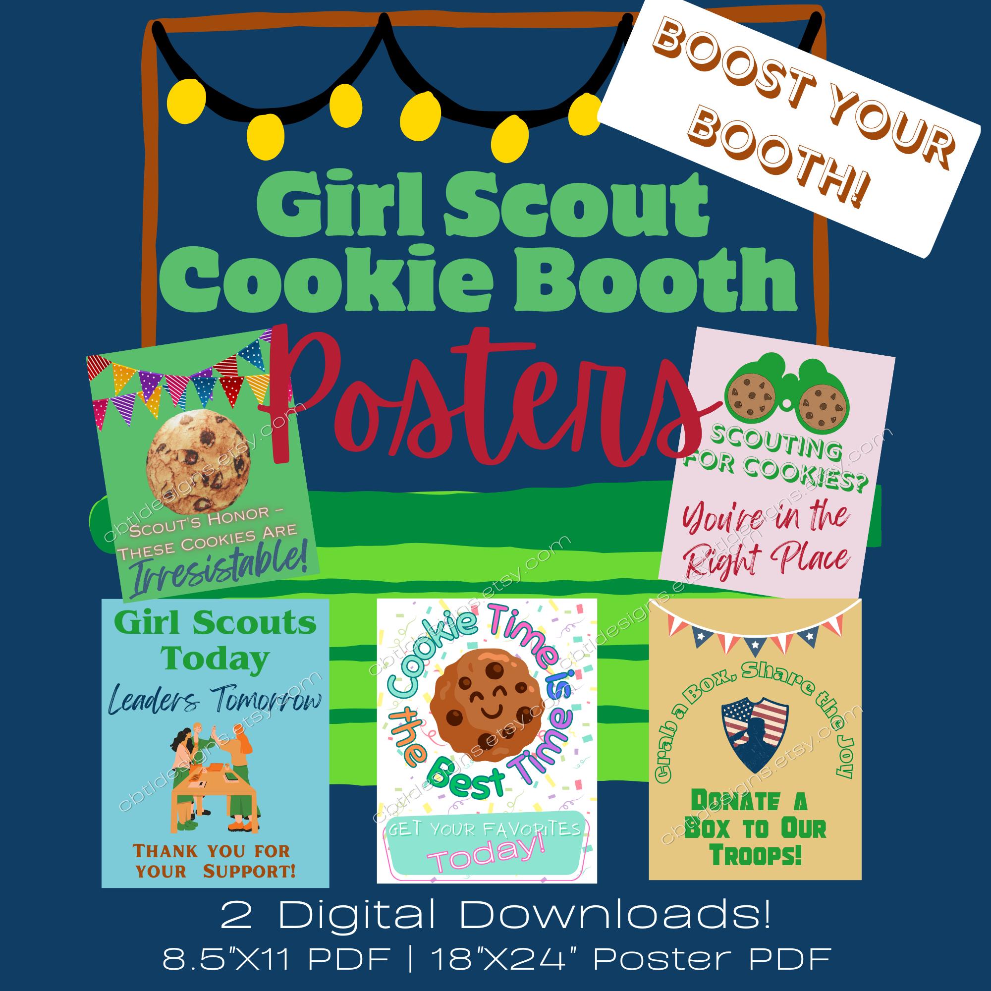 Girl Scout Cookie Booth Poster | Printable Marketing Kit | Instant ...