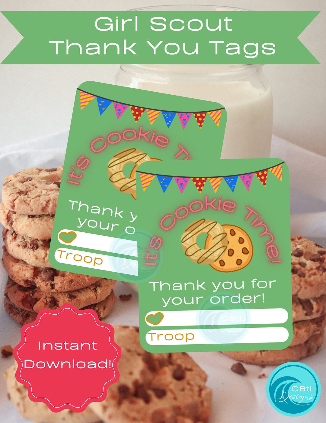 Printable Digital Download Girl Scout Thank You Tags - Etsy