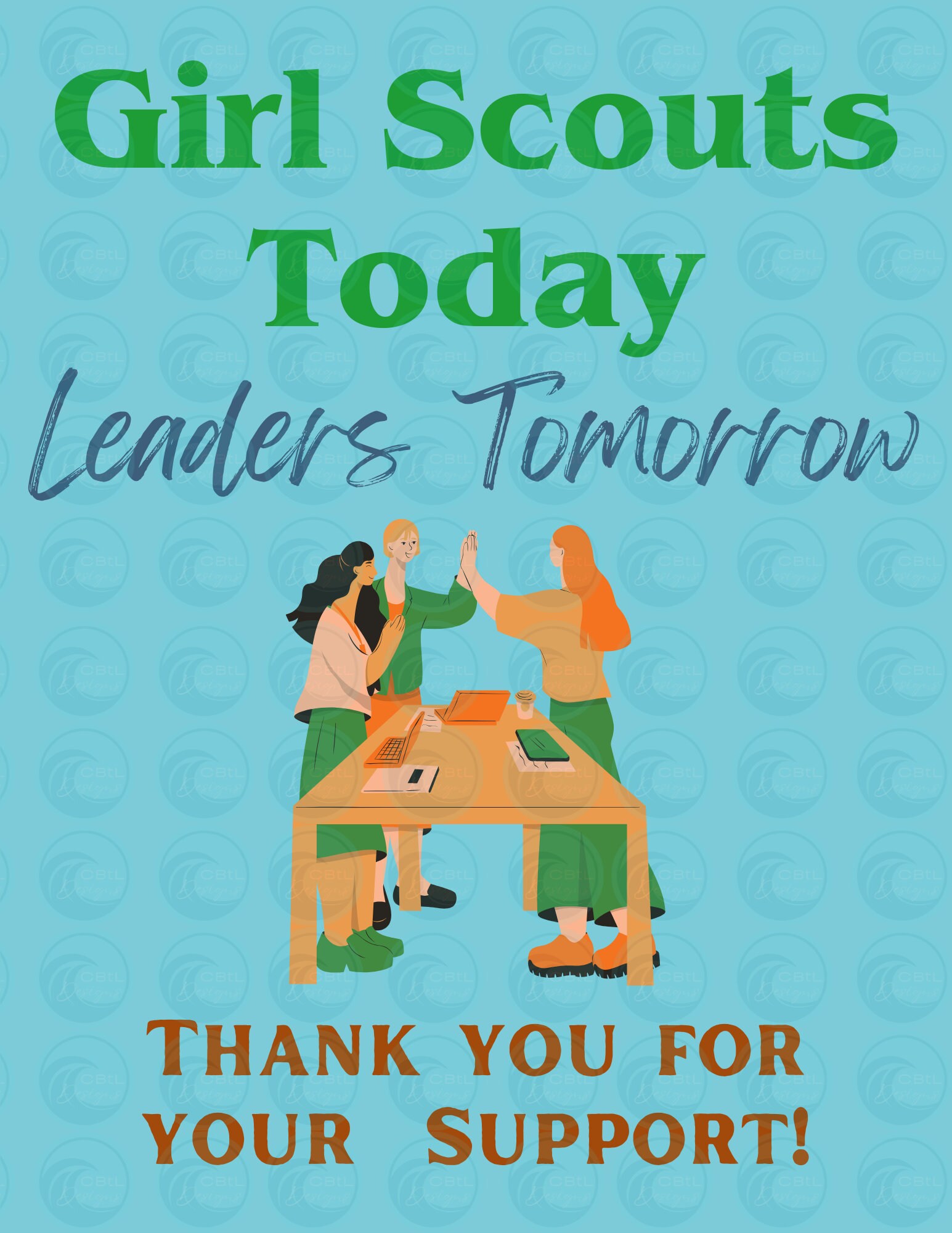 Printable Girl Scout Cookie Booth Posters Digital Download 2 Sizes - Etsy