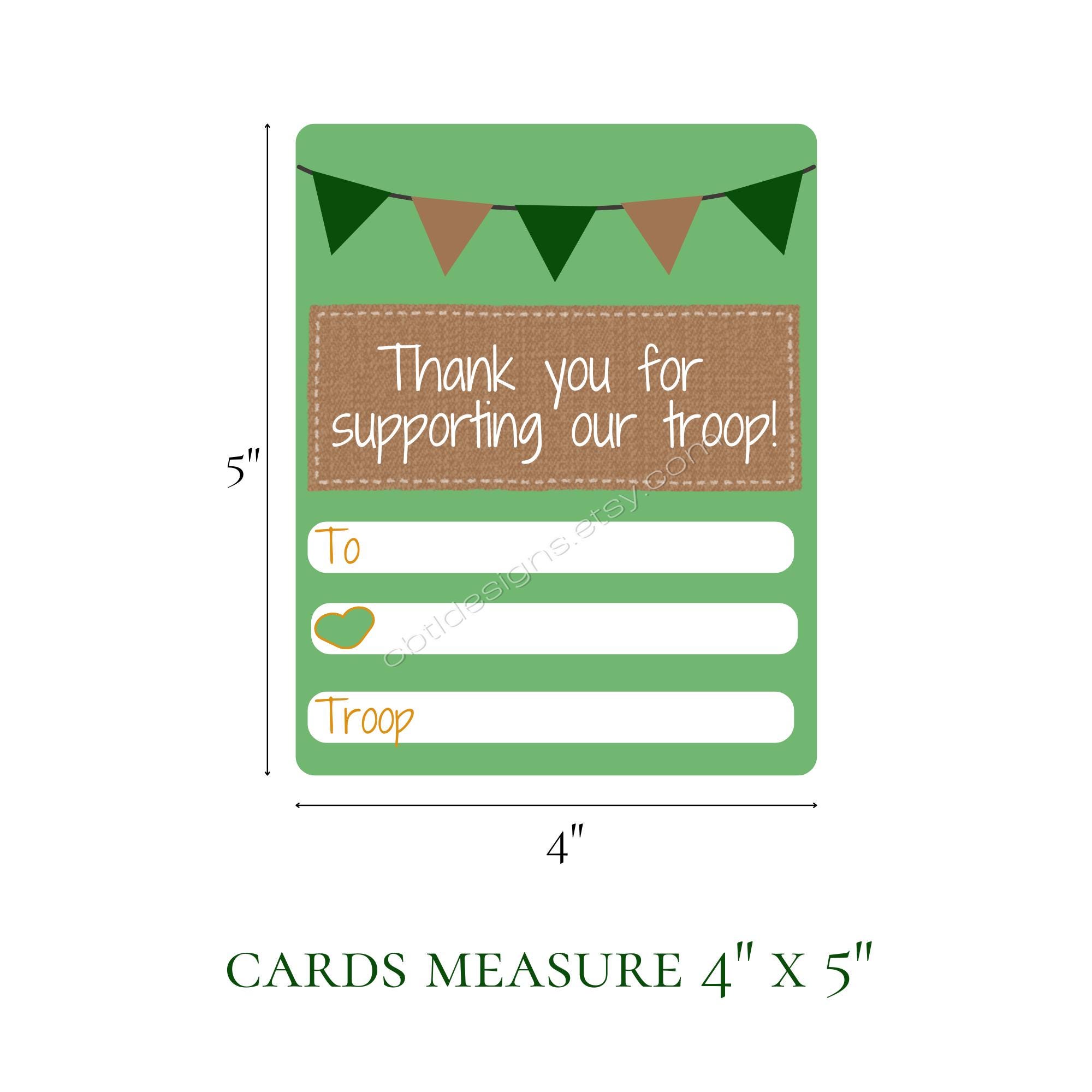 Scout Fall Product Thank You Tags - Etsy