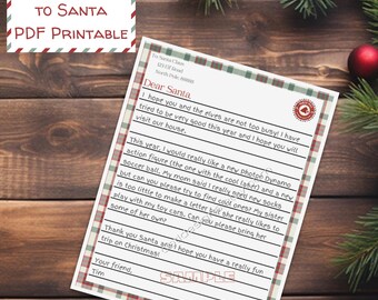 Dear Santa Garland Letter • Letter for Santa • Letter for Santa ...