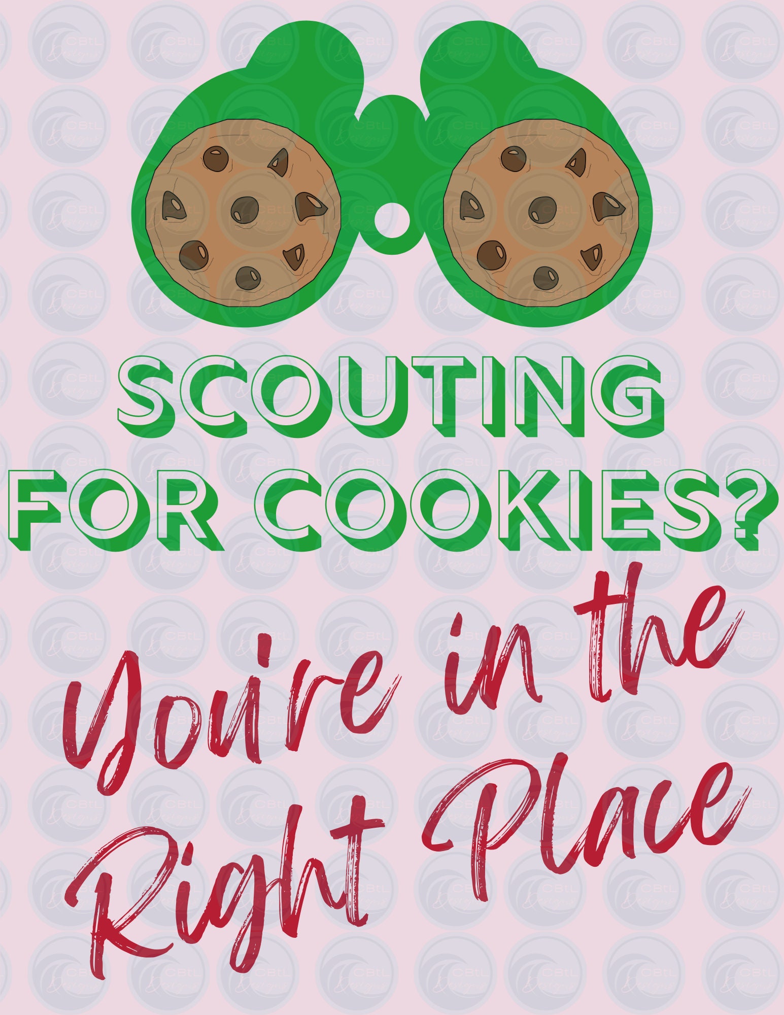 Printable Girl Scout Cookie Booth Posters Digital Download 2 Sizes - Etsy