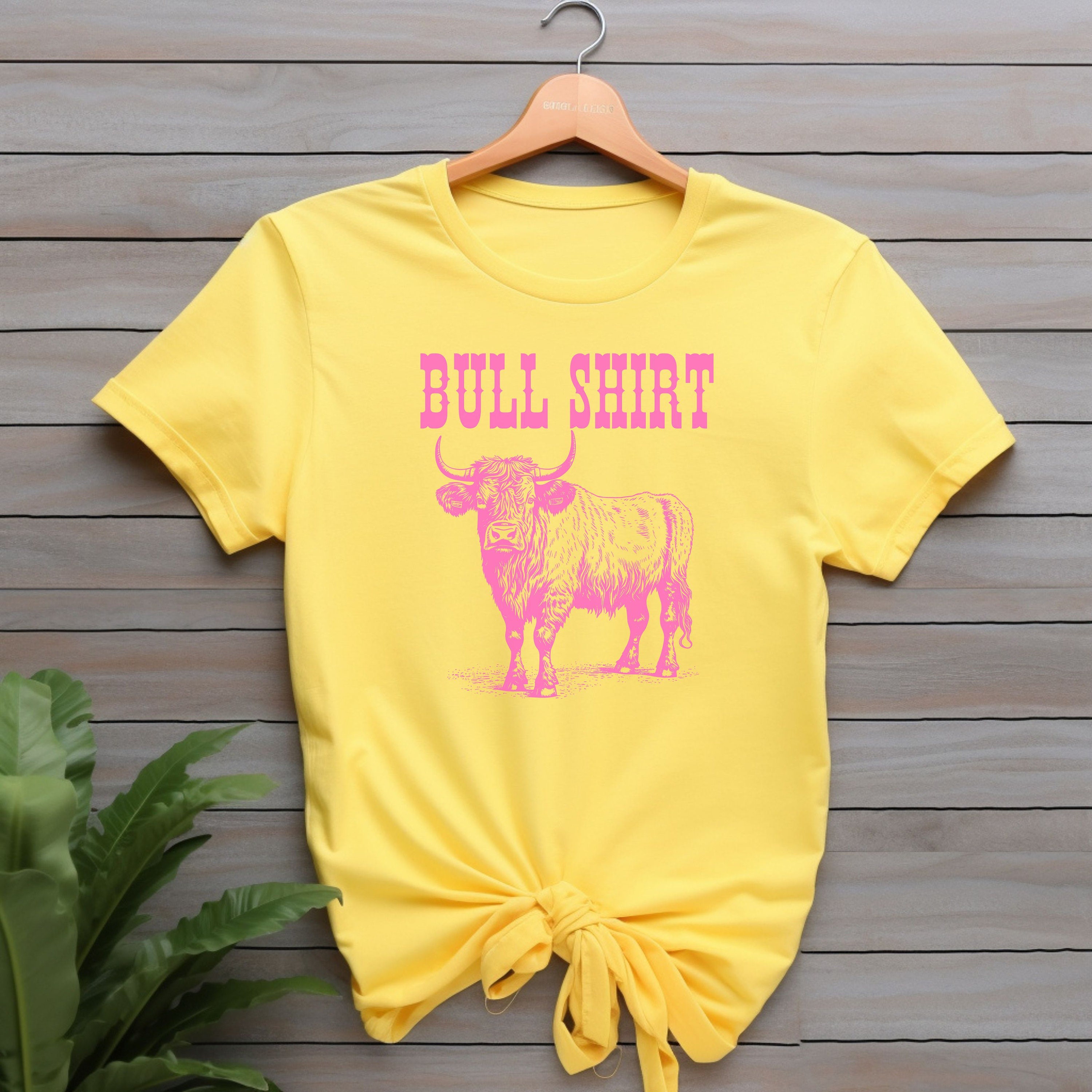 Bull Shirt Hairy Fuzzy Cow Horn Cowboy Cowgirl Pink White Black Brown ...