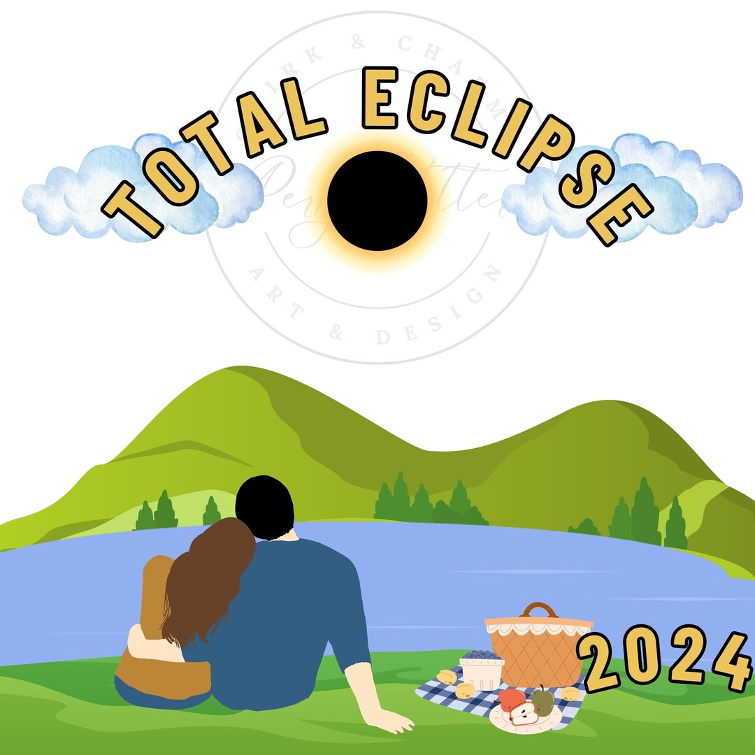 Total Solar Eclipse April 2024 Png/svg Sublimation, Eclipse Tee, April ...
