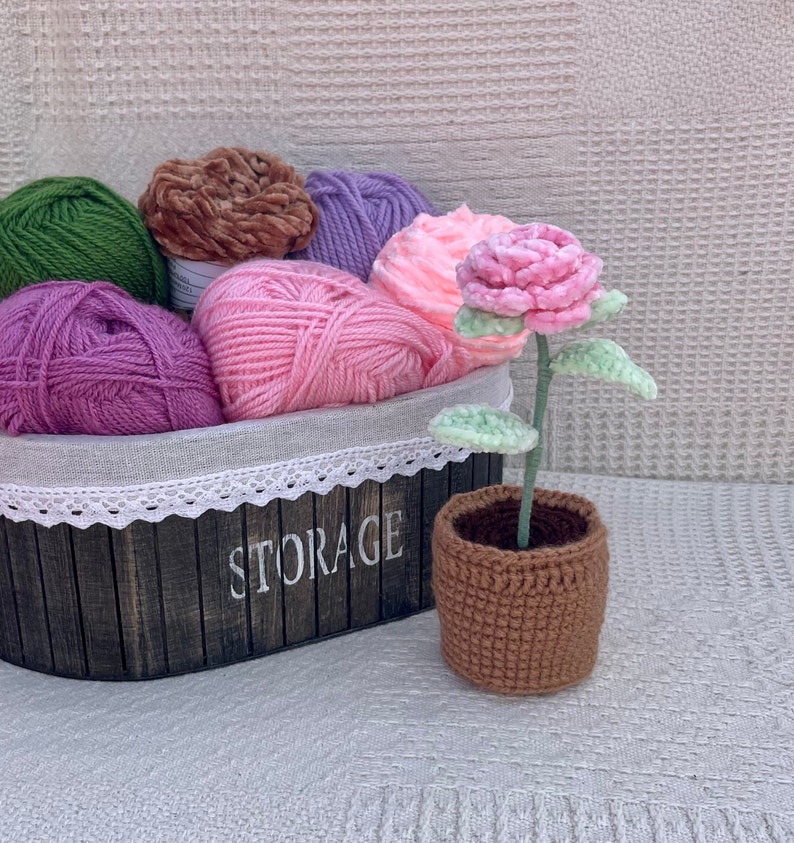 Hand Crocheted Plush Rose Bouquet, One-of-a-kind Hand Crocheted Soft ...