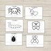 Insects Play Dough Mats Printable, Summer Bugs Visual Mats, Montessori ...
