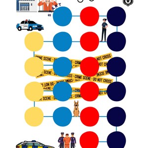Printable Police Reward Chart for Kids, Police Officer Behaviour ...