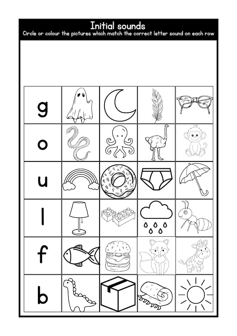 Jolly Phonics Group 3 Activity Sheets, Letter Sounds, Cvc Words ...