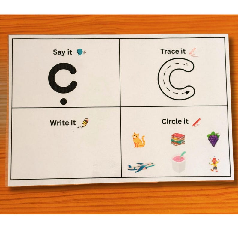 CKEHRMD Phonics Activity Cards, Printable Initial Sounds Group 2 ...
