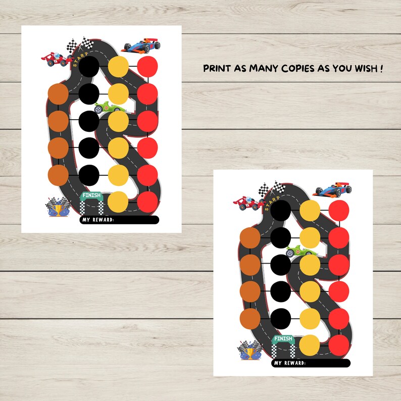 Racing Car Printable Reward Chart, Cars Sticker Chart, Chore Chart ...