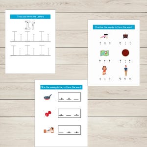 SATPINMD Phonics Phase 2 Worksheets PDF, Set 1 and 2 Letter Sounds ...