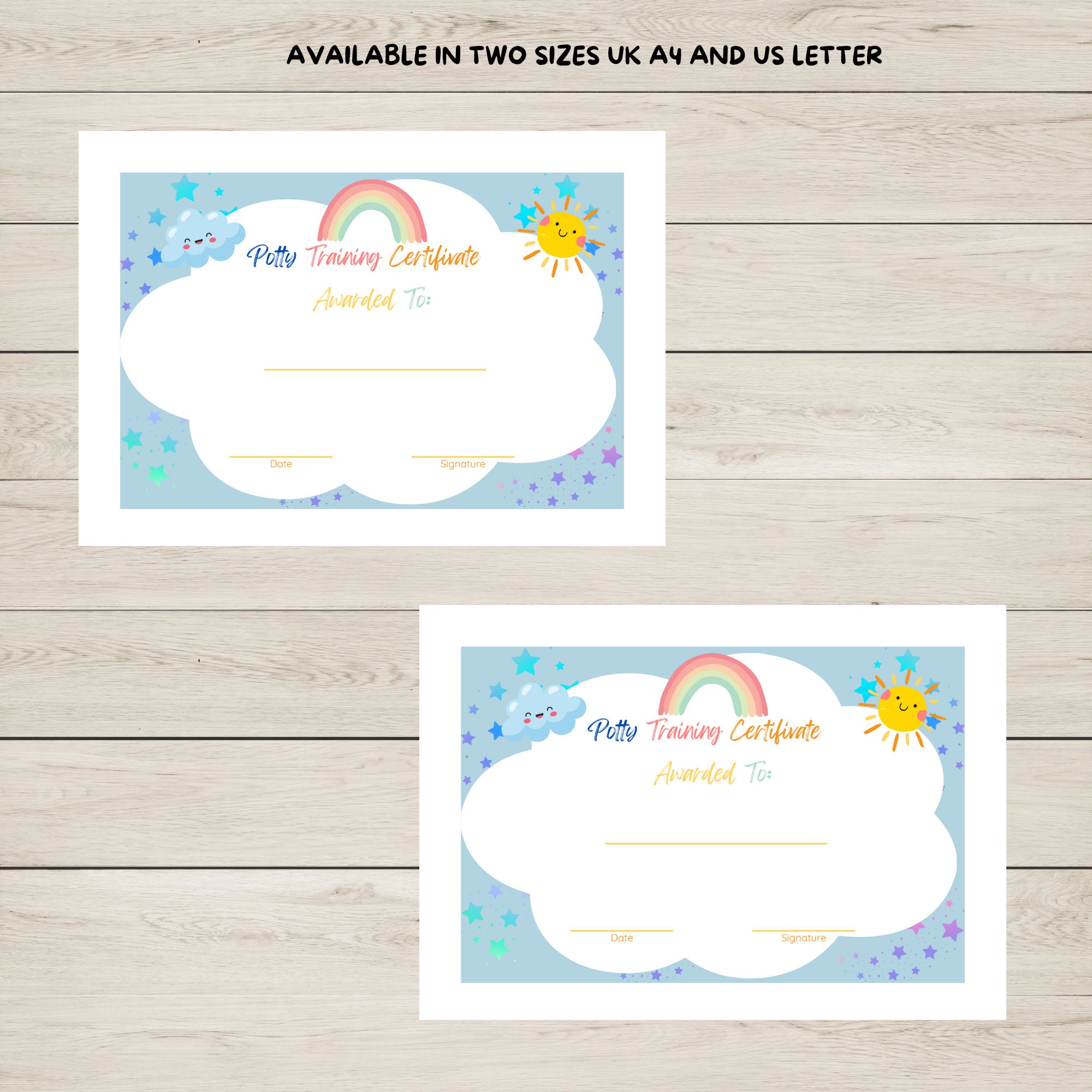 Potty Training Certificate, Potty Award, Toddler Toilet Diploma, Potty ...