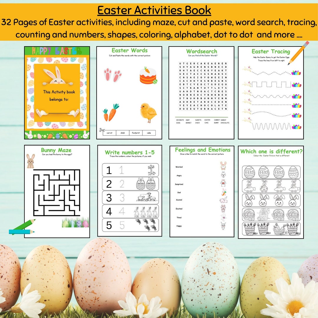 Easter Activity Book, Easter Activities, Easter Activity Bundle ...