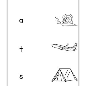 SATPIN Worksheets, Letter Sounds, CVC Words, Printable Group 1 Jolly ...