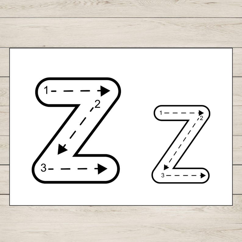 Alphabet Letter Tracing Mats Printable, ABC Tracing Cards, Preschool ...
