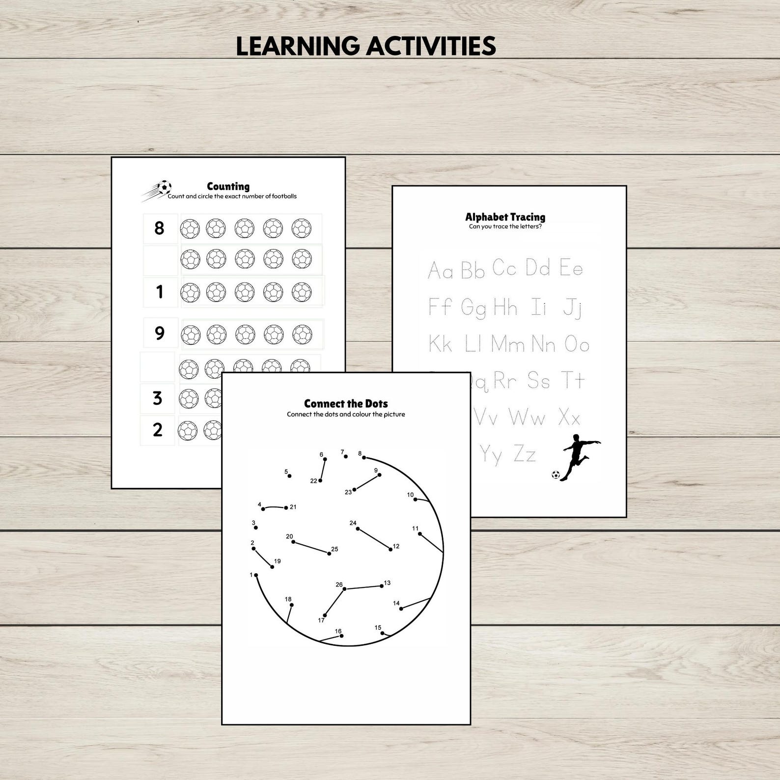 Football Activity Book for Kids, Football Activities, Printable Soccer ...