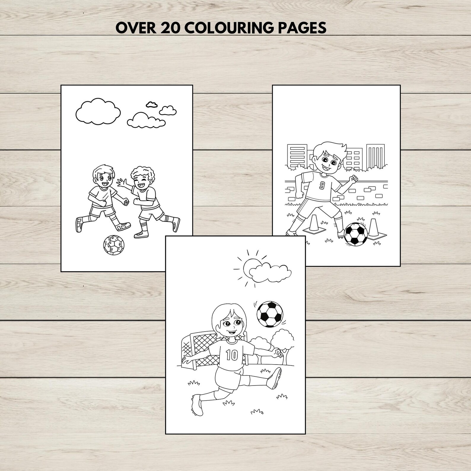 Football Activity Book for Kids, Football Activities, Printable Soccer ...