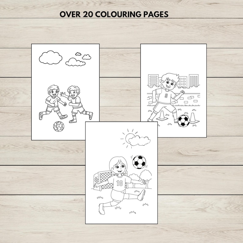 Football Activity Book for Kids, Football Activities, Printable Soccer ...