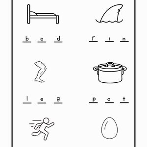 Jolly Phonics Group 3 Activity Sheets, Letter Sounds, Cvc Words ...