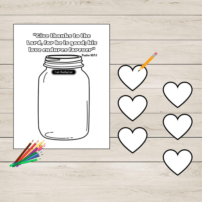 Give Thanks to God Attitude of Gratitude Activity, Kids Sunday School ...