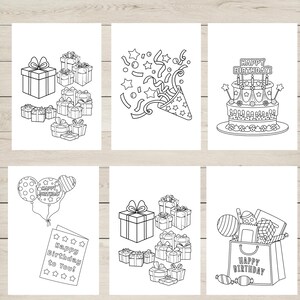 Birthday Activity Book for Kids, Printable Kids Birthday Party Favor ...