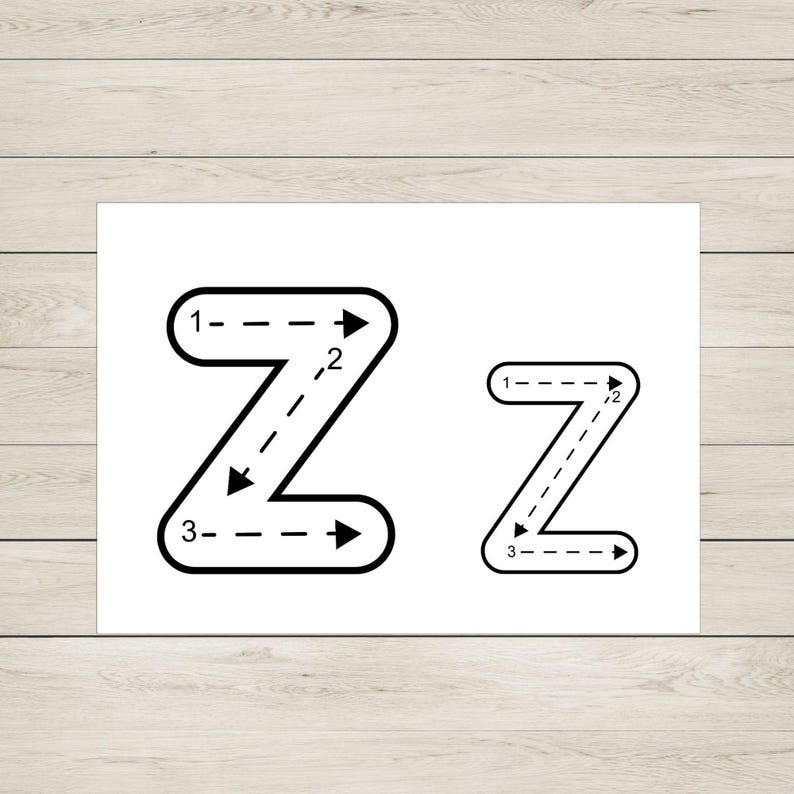 Alphabet Letter Tracing Mats, Printable ABC Cards, Preschool Activity ...