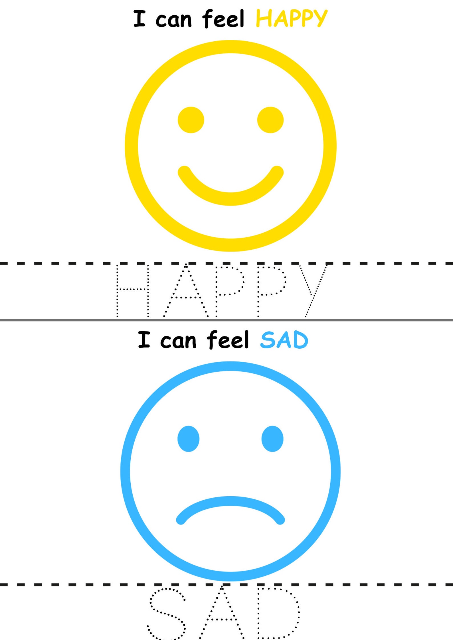 Feelings and Emotions Playdough Mats Printable, Play Doh Resources, I ...