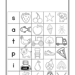 Phonics Worksheets, Group 1 SATPIN, Jolly Phonics, Beginning Sounds ...