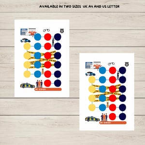 Printable Police Reward Chart for Kids, Police Officer Behaviour ...